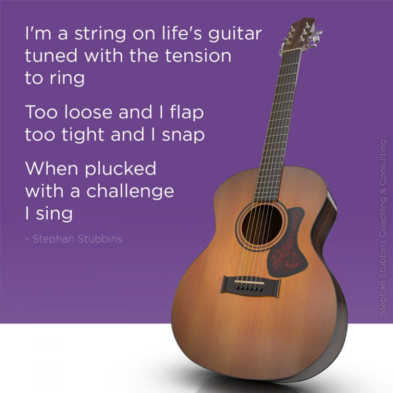 Life's guitar - Blog and Poem by Stephan Stubbins